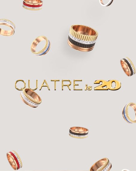 Quatre Radiant Edition | Pink Gold Diamond Wedding Band | Boucheron US