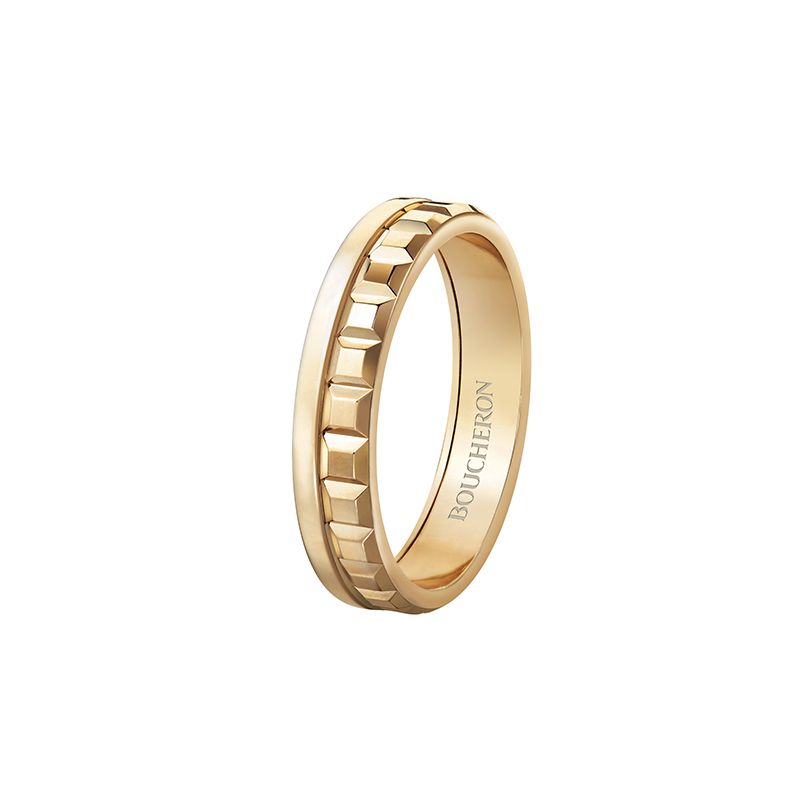 Quatre radiant edition wedding band Yellow Gold| Boucheron