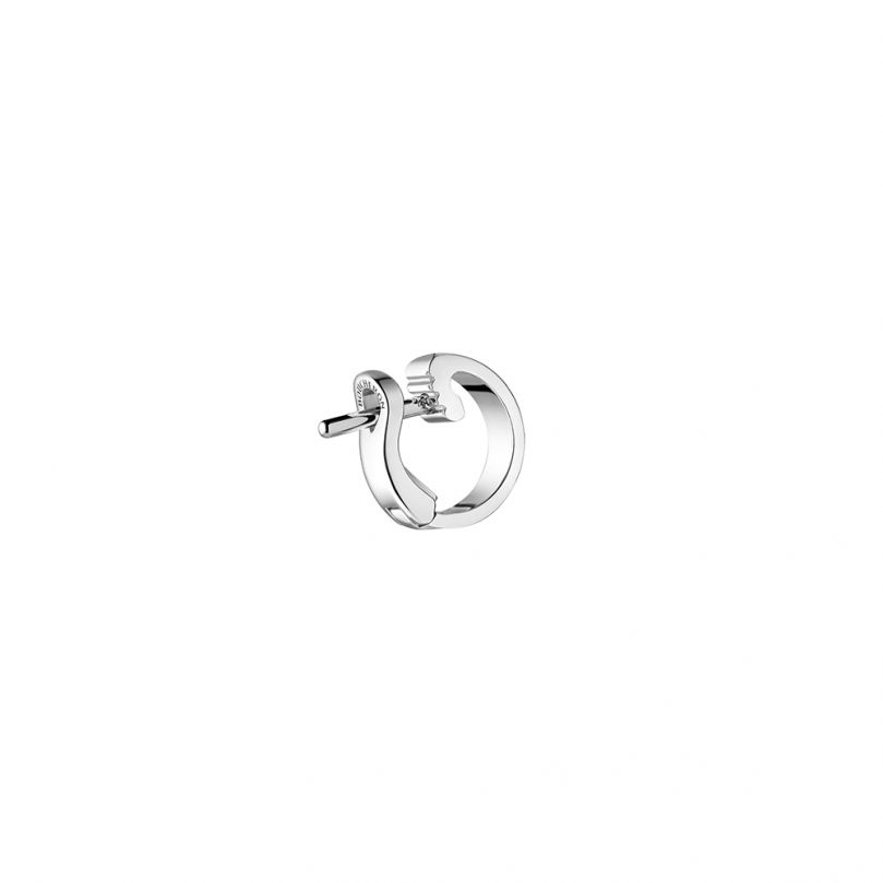 Quatre radiant edition single clip earring white gold diamonds| Jewelry ...