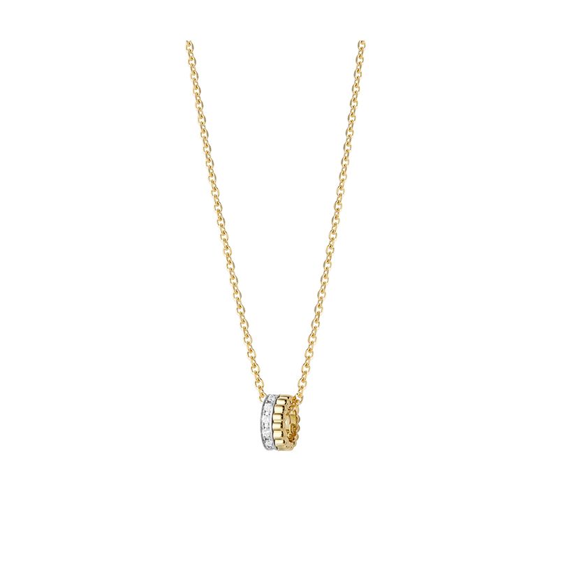 Quatre radiant edition mini pendant yellow gold white gold radiant ...