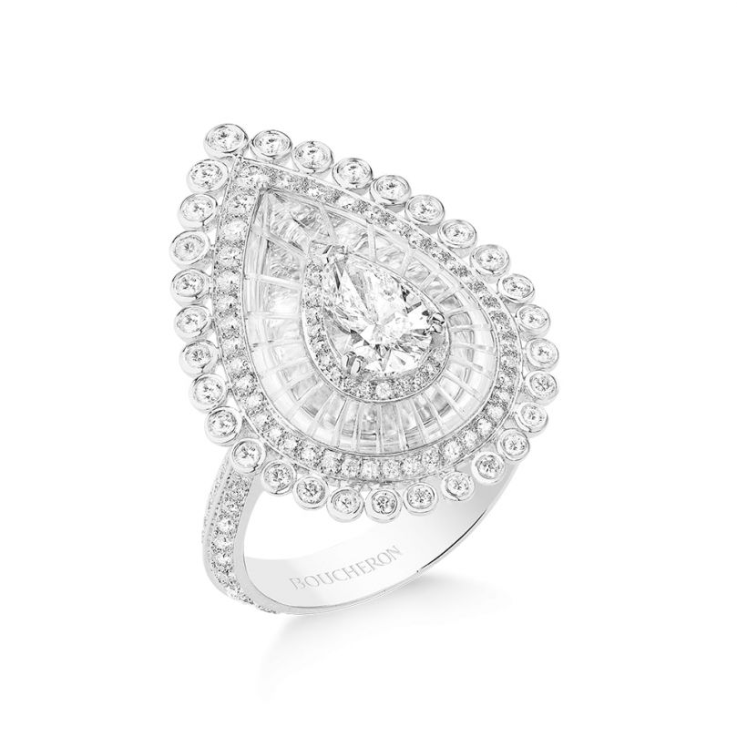 Goutte ring white gold | Jewelry | Boucheron Kuwait