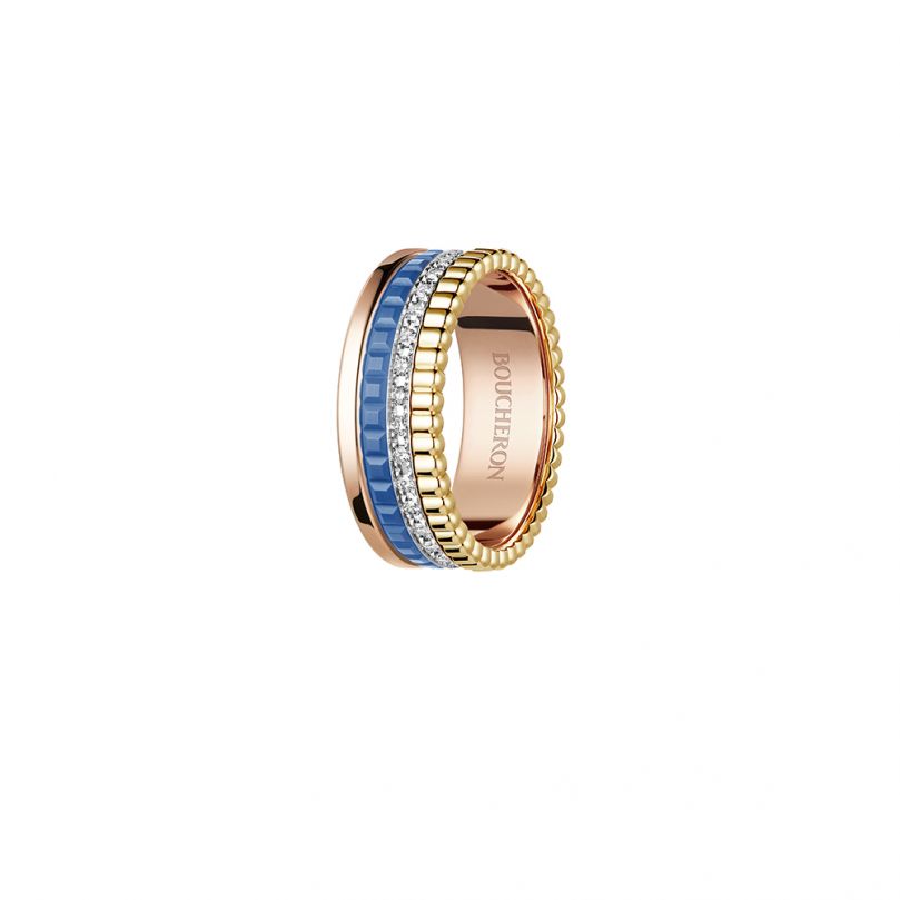 Bague quatre blue edition small blue edition | Joaillerie | Boucheron ...
