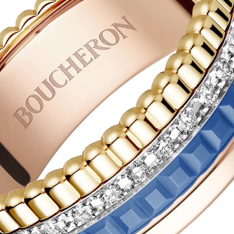 Bague quatre blue edition small blue edition | Joaillerie | Boucheron ...
